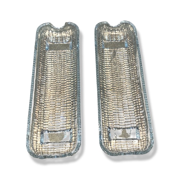 Dining | Crystal Corn On The Cob Dishes Set Of 2 | Poshmark